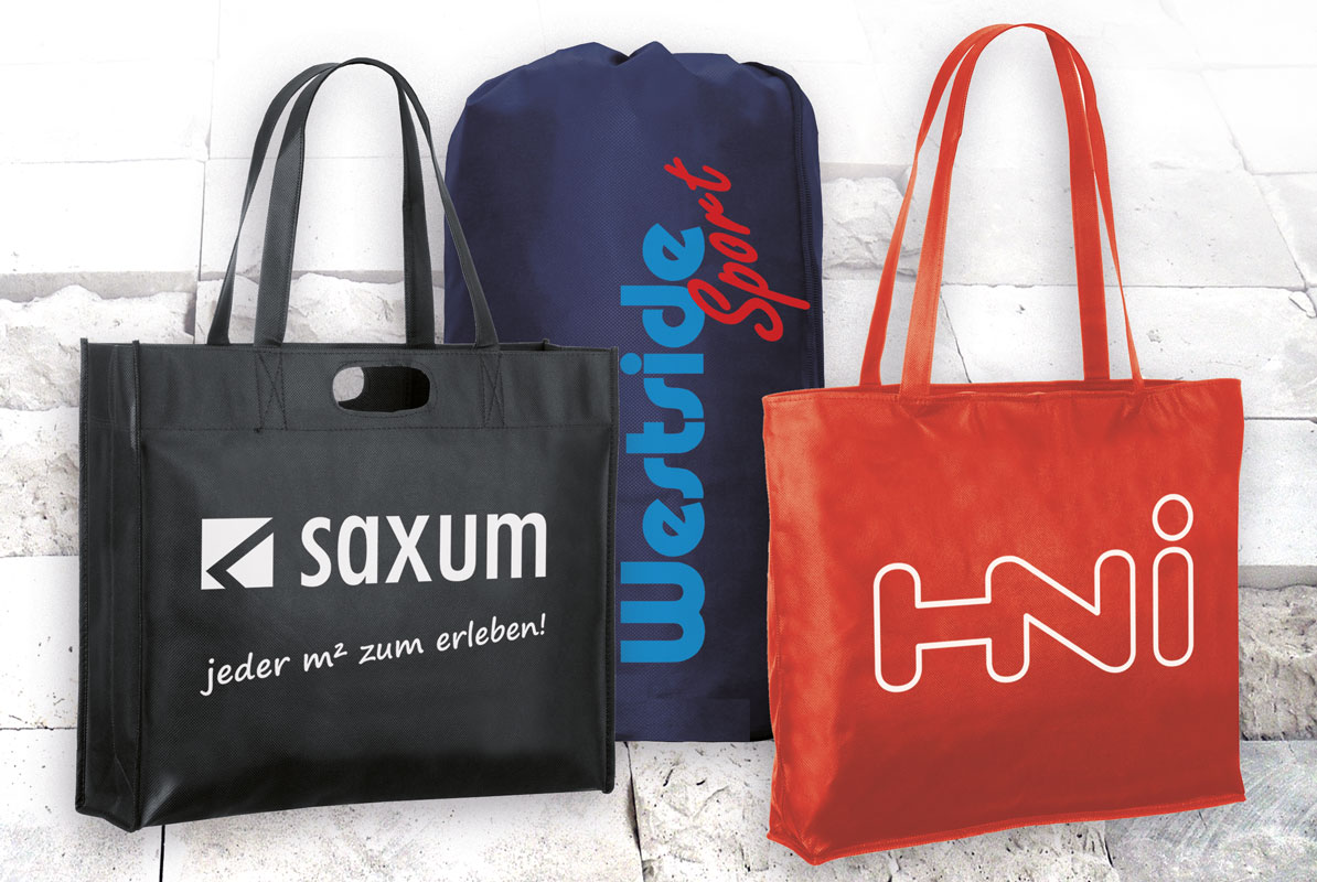 Tragetaschen bedrucken lassen mit Foto, Logo, Text