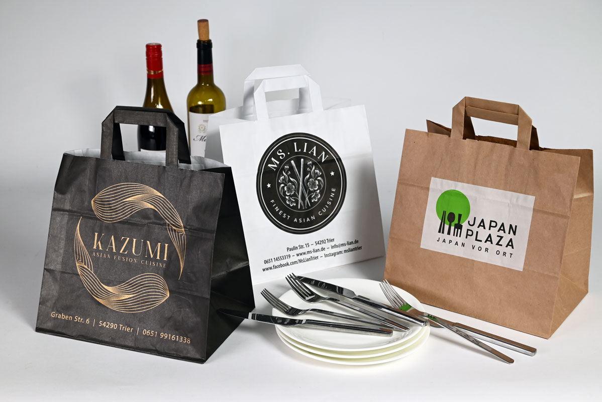 Tragetaschen bedrucken lassen mit Foto, Logo, Text